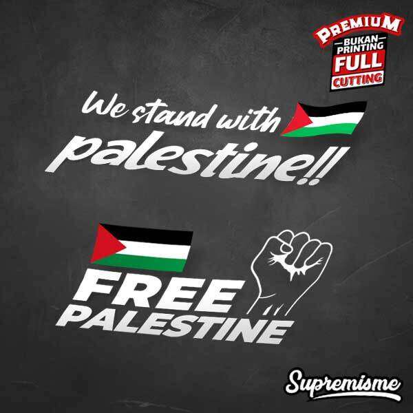 Stiker Bendera Palestina / Sticker We Stand Palestine / Stiker Save ...