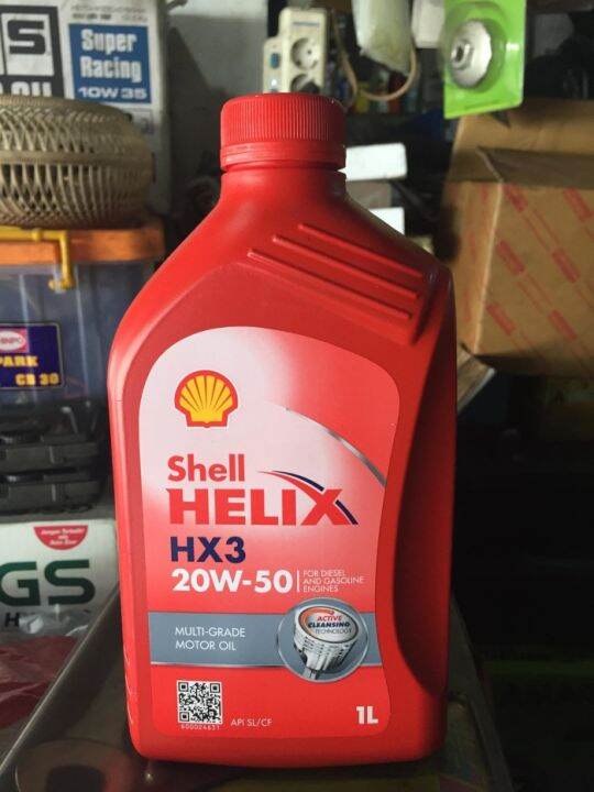Shell Helix HX3 20W-50 (literan) MURAH DAN ASLI !! | Lazada Indonesia