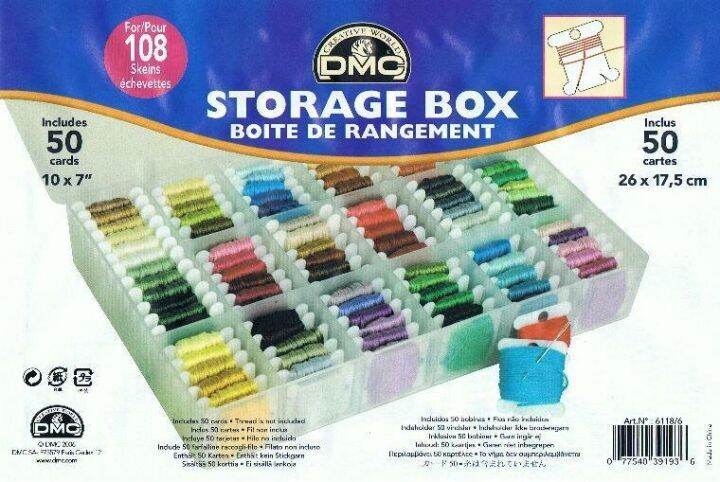 DMC storage box กล่องเก็บไหม (แกนพันไหม เลือกเพิ่มได้ link เดียวกัน ...