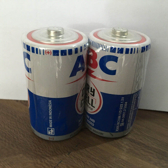 Batu Baterai Besar ABC ukuran D 1.5v | Lazada Indonesia