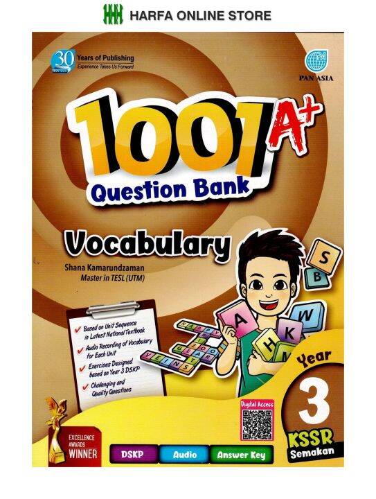 Buku Aktiviti 1001 A+ Question Bank Vocabulary Year 3 KSSR Semakan | Lazada