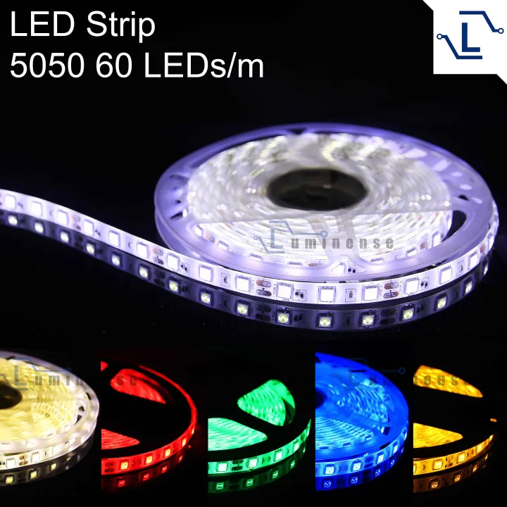 [Luminense] 5m 5 meters LED Strip 5050 60 light 12V DC (with silicone ...