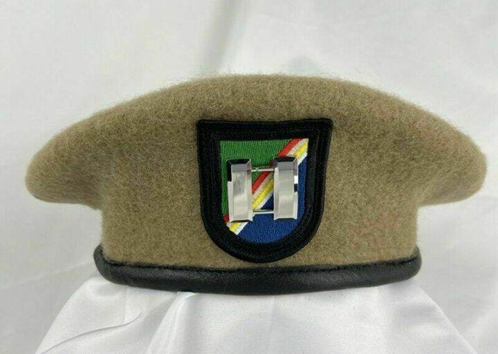 tomwang2012. Us Army Ranger Regiment Wool Beret Khaki Officer'S Captain ...