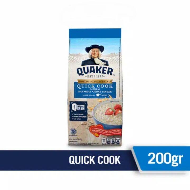 Quaker Oats Quick Cook Oatmeal 200 gr | Lazada Indonesia