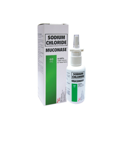 MUCONASE Sodium Chloride 0.65% Nasal Spray 60mL/30ml | Lazada PH