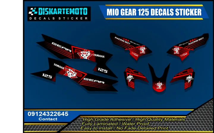 Yamaha Mio Gear 125 Decals Sticker | Lazada PH