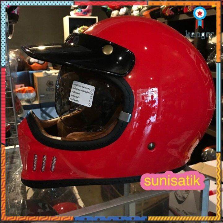 หมวกกันน็อควินเทจ เท่ๆ Bilmola RX100 หลายสี Sาคาต่อชิ้นจ้า | Lazada.co.th