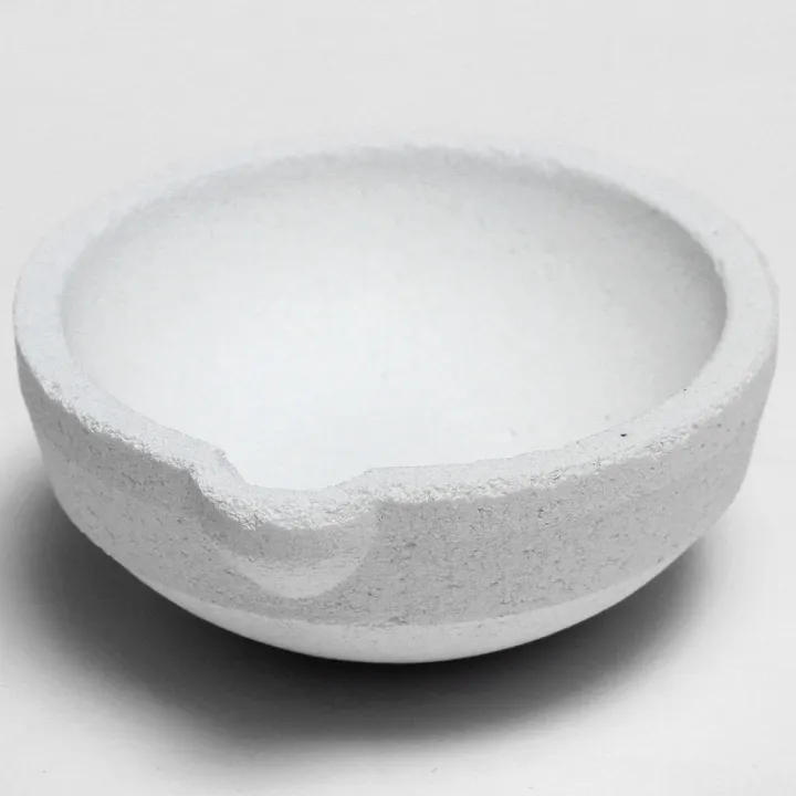 New high-quality silica smelting kettle crucible plate casting gold ...