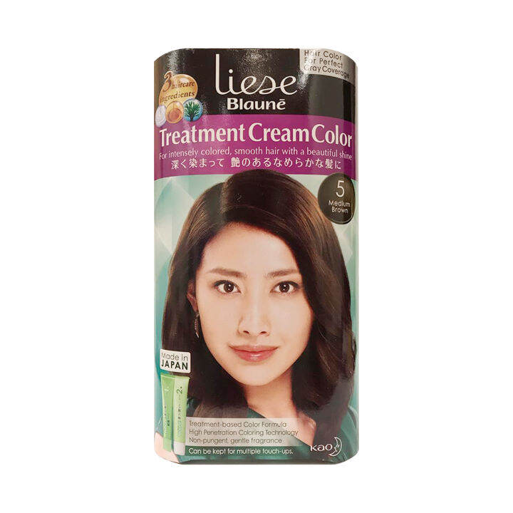 Liese Blaune Treatment Cream Hair Colour (Medium Brown) | Lazada