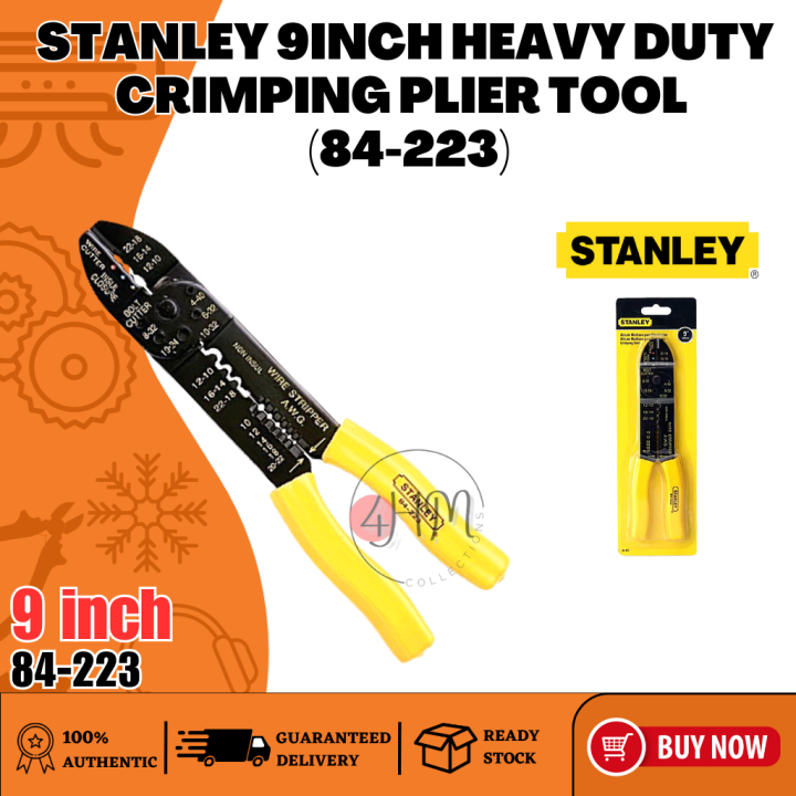 4HMC ORIGINAL STANLEY 9" HEAVY DUTY CRIMPING PLIER TOOL (84-223) | Lazada PH
