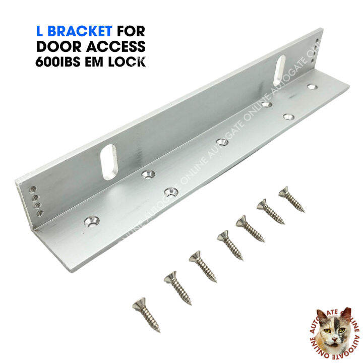 L BRACKET FOR DOOR ACCESS 600lbs EM LOCK | Lazada
