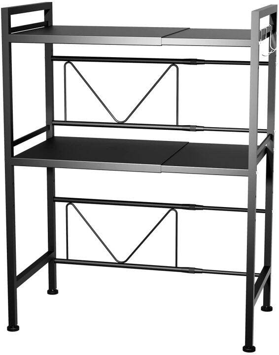 Stainless Steel Expandable Microwave Oven Stand Rack Retractable 2
