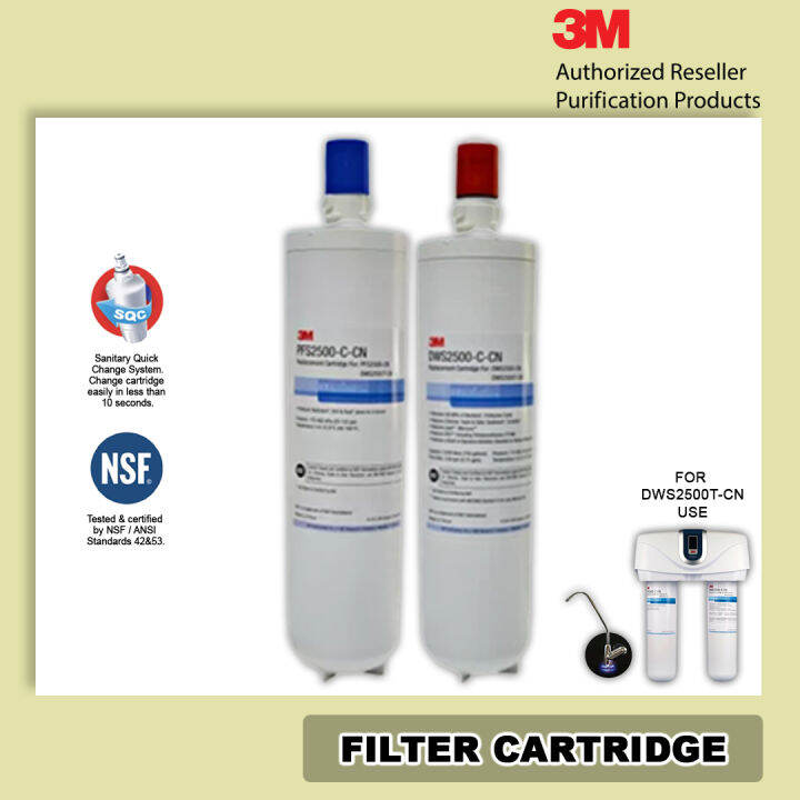 3M Replacement Cartridge DWS2500 + PFS2500 / DWS2500-C-CN + PFS2500-C ...