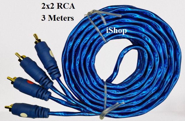 RCA Jack Heavy Duty 2x2 Male to Male Cord Stereo Audio Cable Twin Phono ...