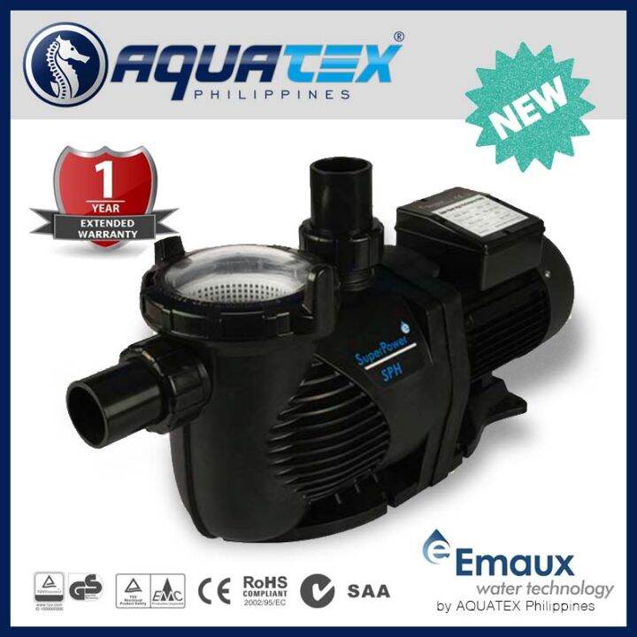 EMAUX Super Power Pool Pump SPH Series 0,75HP, 1HP, 1.5 HP, 2HP, 3 HP | Lazada PH