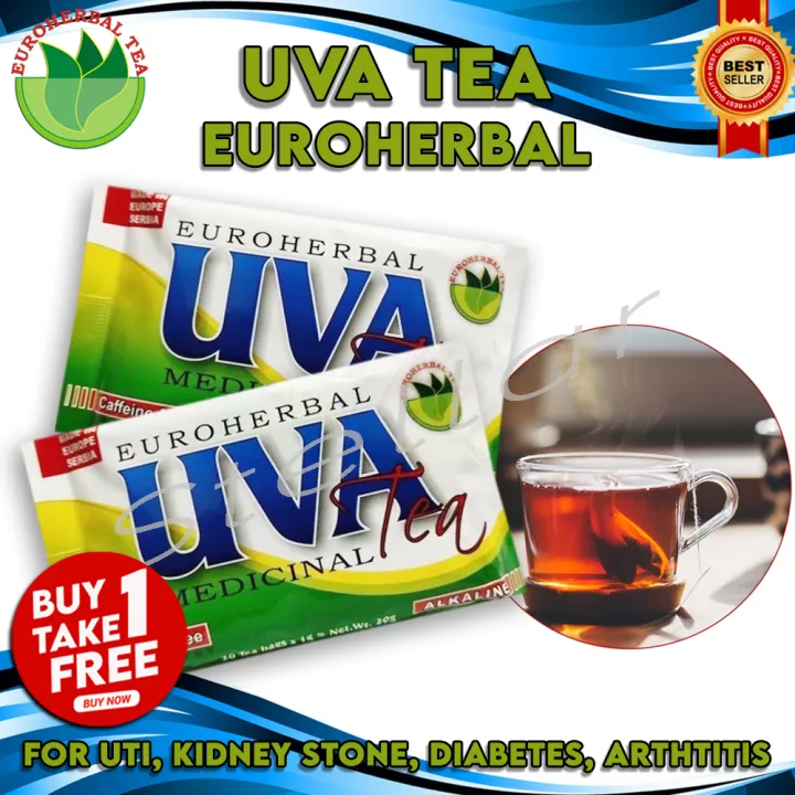 BUY 1 TAKE 1! ORIGINAL UVA TEA Euroherbal UVA Organic Bearberry Herbal ...