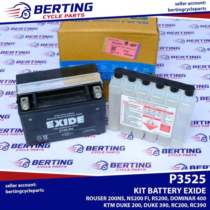 50%! percent promtion! EXIDE 8AH Rouser NS160FI NS200 200NS RS200 ...