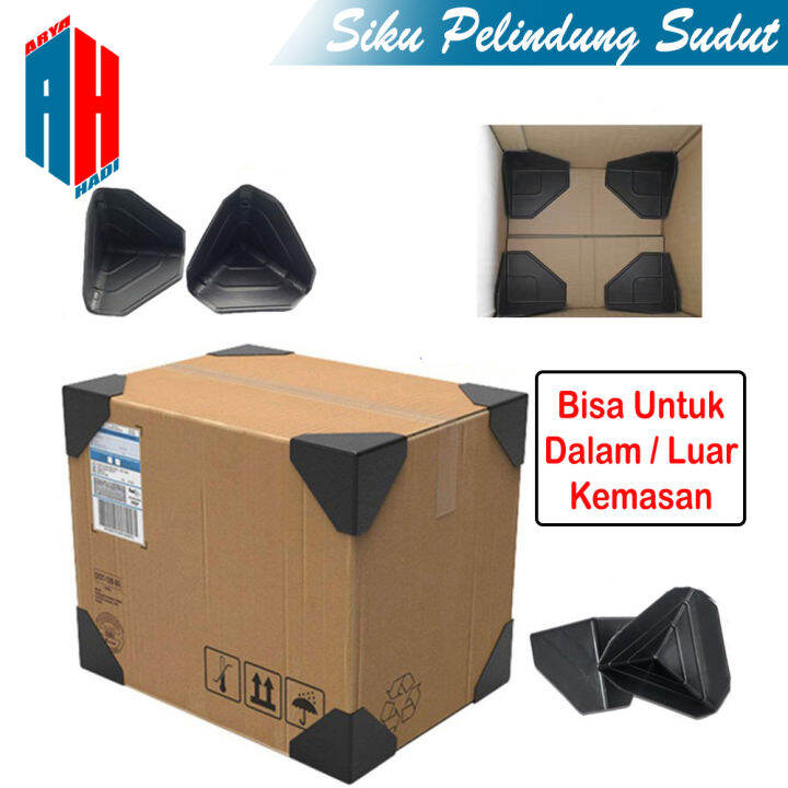 Siku Pelindung Sudut Packing Kardus Siku Plastik Hitam Pengaman Box ...
