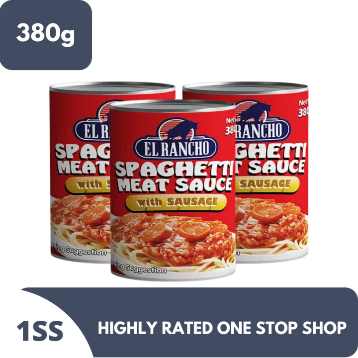 El Rancho Spaghetti Meat Sauce With Sausage 380g X 3 Lazada Ph