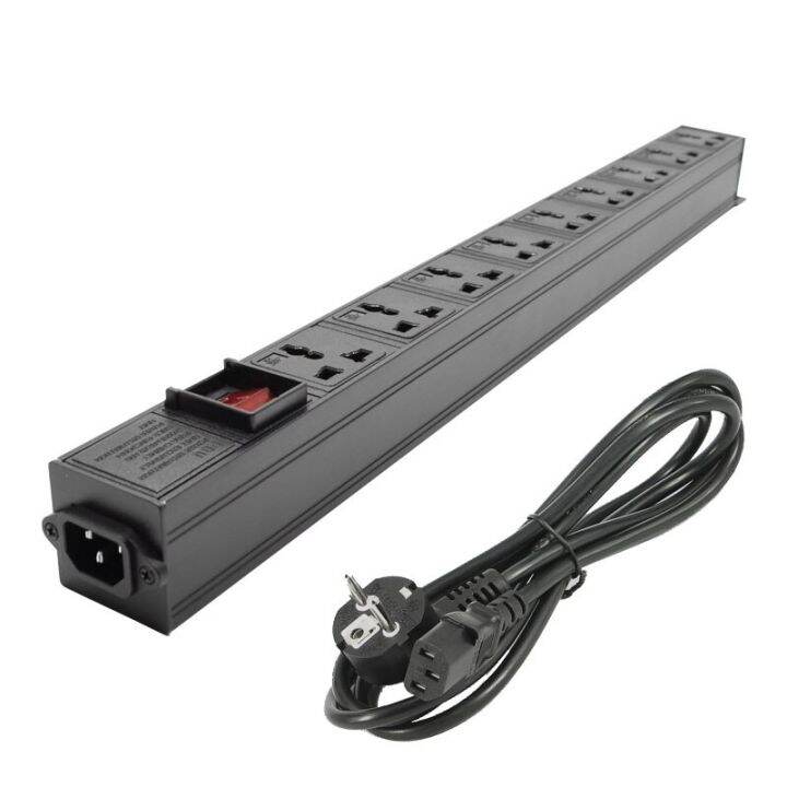 NEW PDU Power Strip With Switch Control With 9 Ways Universal Outlet ...