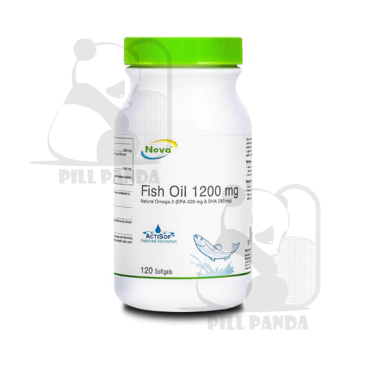 Nova Fish Oil 1200mg Water Soluble Enhanced Absorption Twin Pack 120s ...