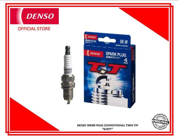 DENSO Spark Plug Twin Tip K16TT/K20TT Spark Plug Set (4 pcs) | Lazada PH