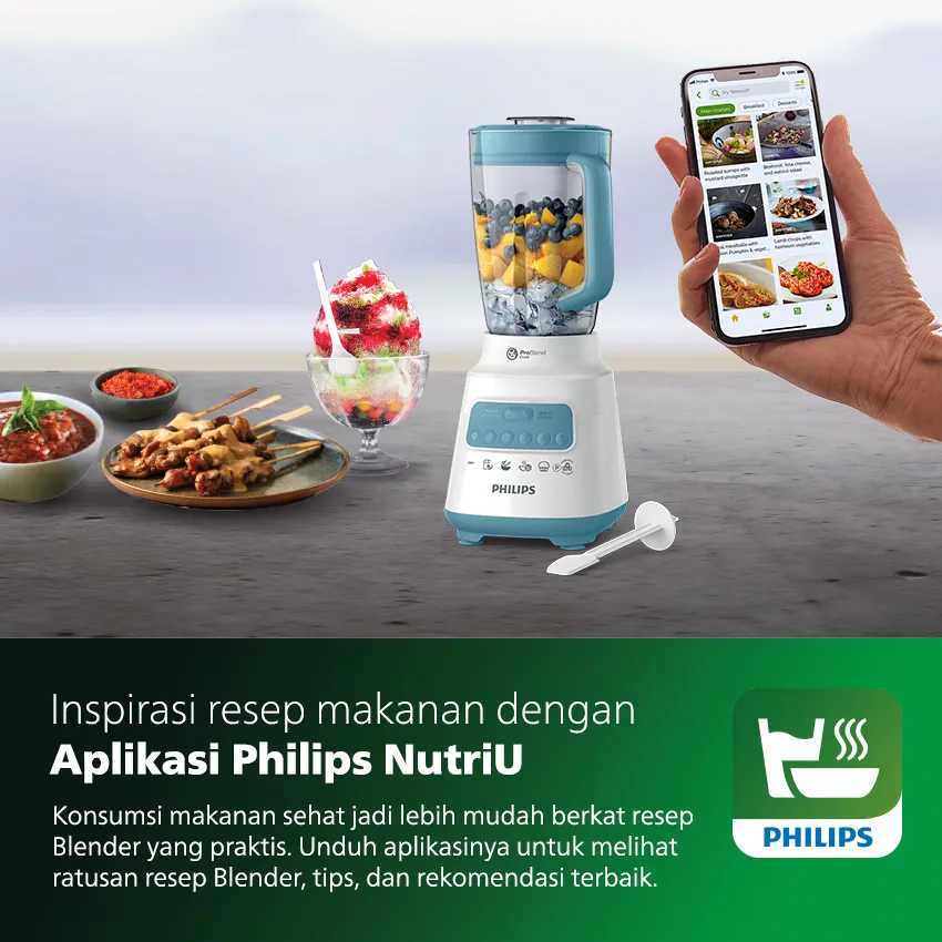 Promo Philips Blender 5000 Series Hr2223/70- Jar Plastik 2 L ...
