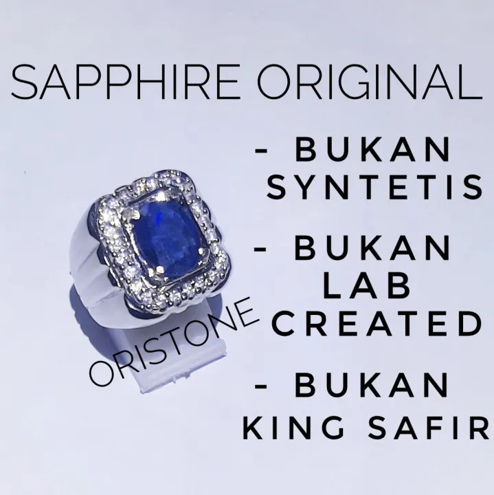 Batu Permata Blue Sapphire Safir Sapir | Lazada Indonesia