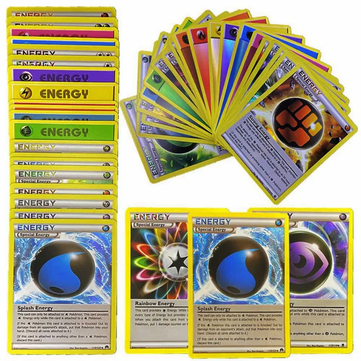 20PCS Pokemon Shining Energy Cards Box Playing Game Display Booster ...