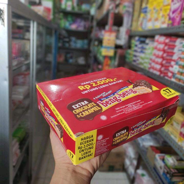 Beng Beng Extra Wafer Chocolate Caramel isi 17 | Lazada Indonesia