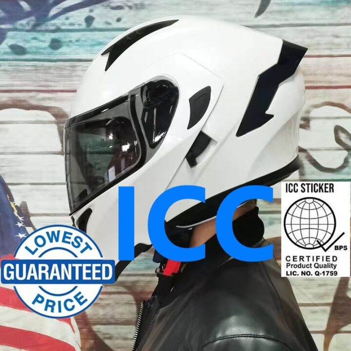 Motorcycle Full Face Helmet with ICC | Lazada PH