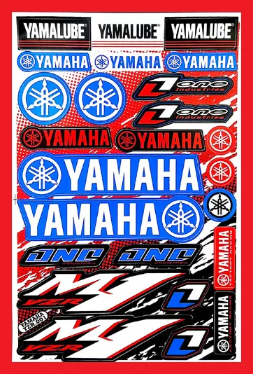 สติกเกอร์ Yamaha YZR-M1 สติกเกอร์แต่งรถ สำหรับรถมอเตอร์ไซค์ ติดรถยนต์ ...