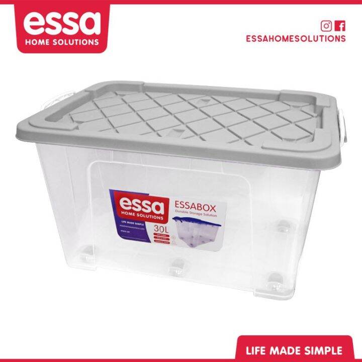 Essa home Solutions Storage Box 30 Liters (Plastic Organizer ...