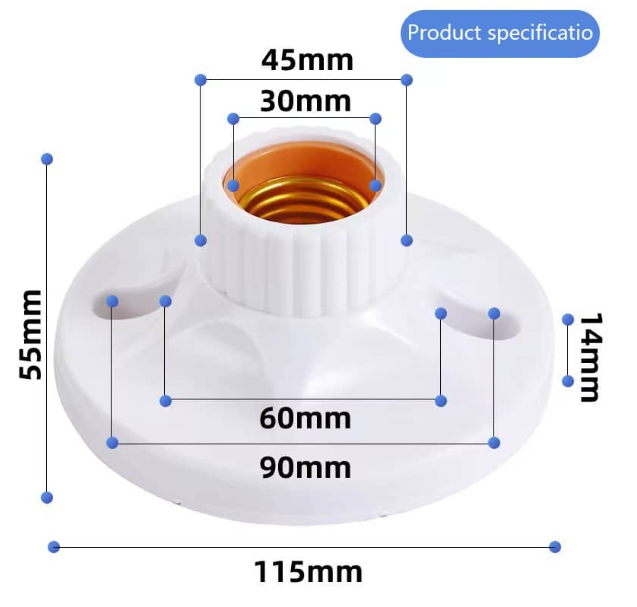 E27 Ceiling Receptacle Light Bulb Socket Standard | Lazada PH