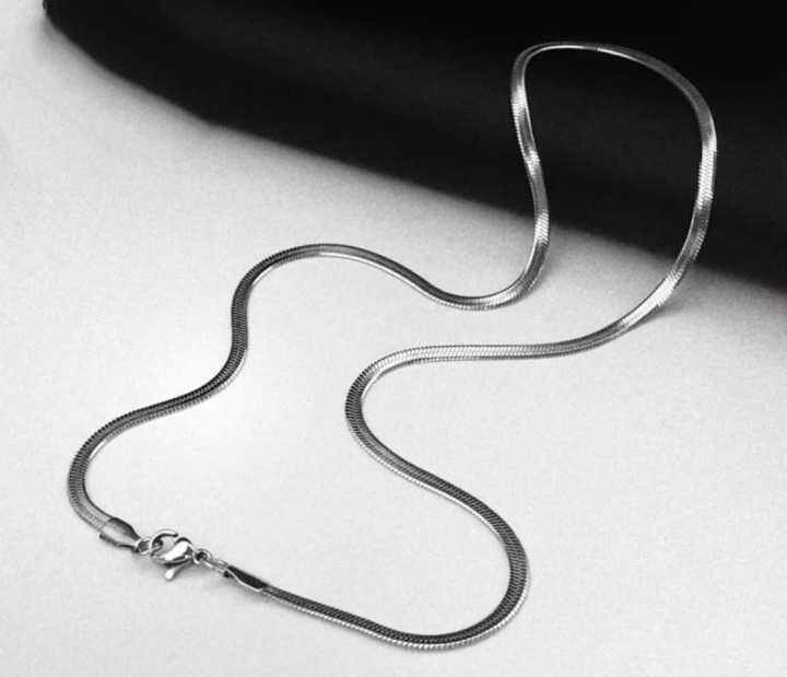 BEST SELLER Kalung Pria Titanium Anti Karat Cowo Emas Anti Karat dan ...