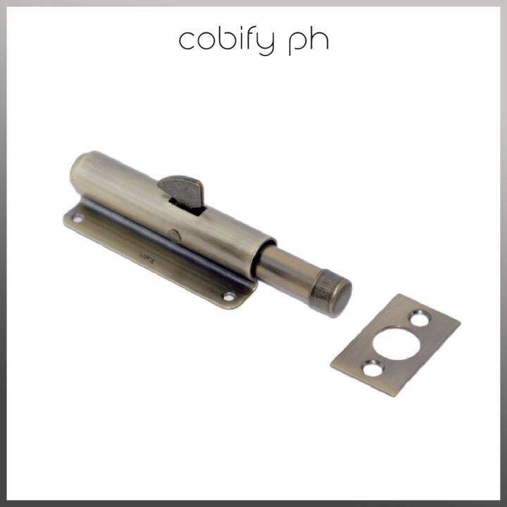 Yale Foot Bolt 4" Antique Brass | Lazada PH