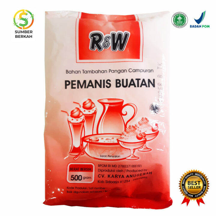 Sari Manis Pemanis Buatan Sodium Super Merah Rajawali R&W RW 500 gr ...