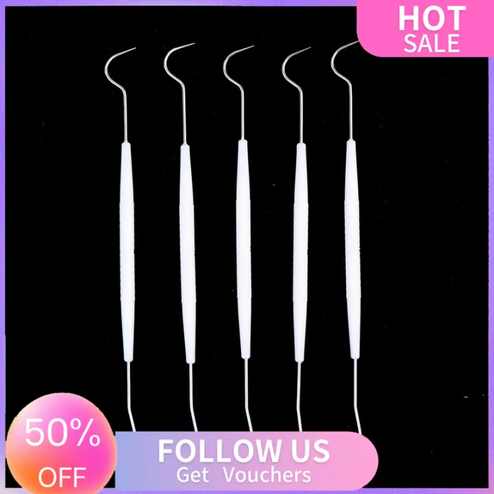 The Big Ups💕5Pcs/lot Teeth Clean Hygiene Probe hook Pick Stainless ...