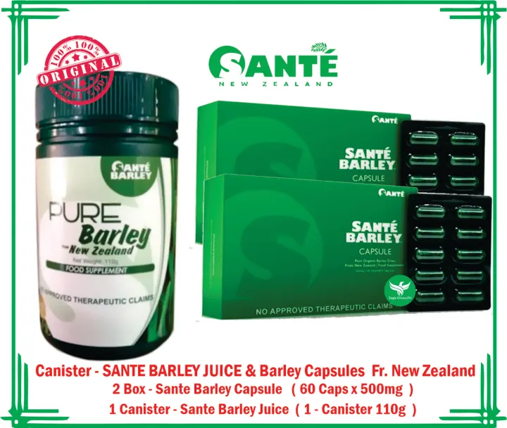 Sante Barley Juice original store product pure organic powder box ...