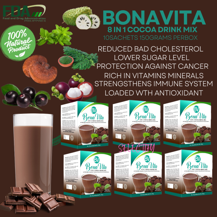 bonavita chocolate original 8 in 1 promo10sachets x 10 grams | Lazada PH
