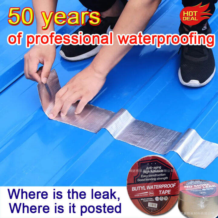Waterproof for 50 years Aluminum Foil Butyl Tape ,Super Fix Repair Wall ...