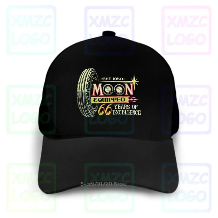Mens Mooneyes Moon Equipped 66 Years Excellence Cap Black Cotton ...