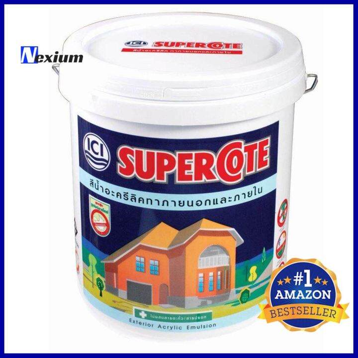 สีน้ำทาภายนอก DULUX SUPERCOTE BASE A ด้าน 9 ลิตรWATER-BASED EXTERIOR ...