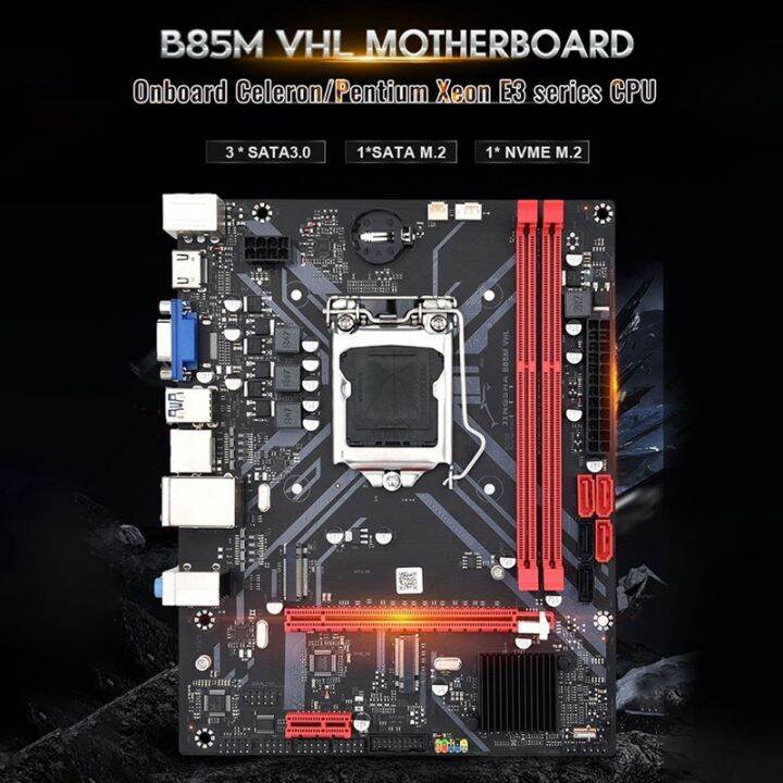 B85 Motherboard B85M VHL LGA1150 Gigabit Ethernet DDR3 Up to 16GB M.2 ...