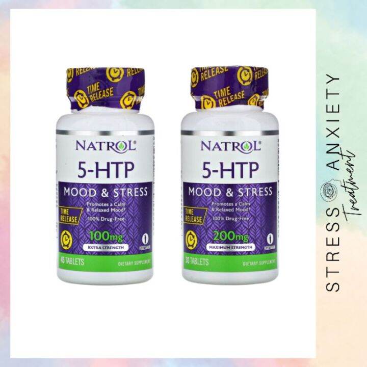 Natrol, 5-HTP, Time Release, Maximum Strength, Tablets | STRESS ANXIETY TREATMENT | Lazada PH