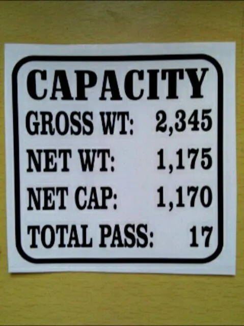 Crazycut Capacity car sticker Decal Custom Vinyl Cut Vehicle Truck ...