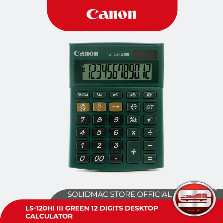 Canon LS-120Hi III 12-digits Desktop Calculator GREEN | Lazada PH