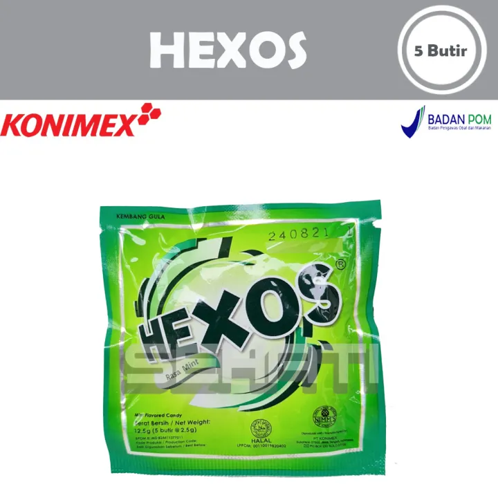 Hexos Permen Sachet isi 5 Butir Pelega Tenggorokan | Lazada Indonesia