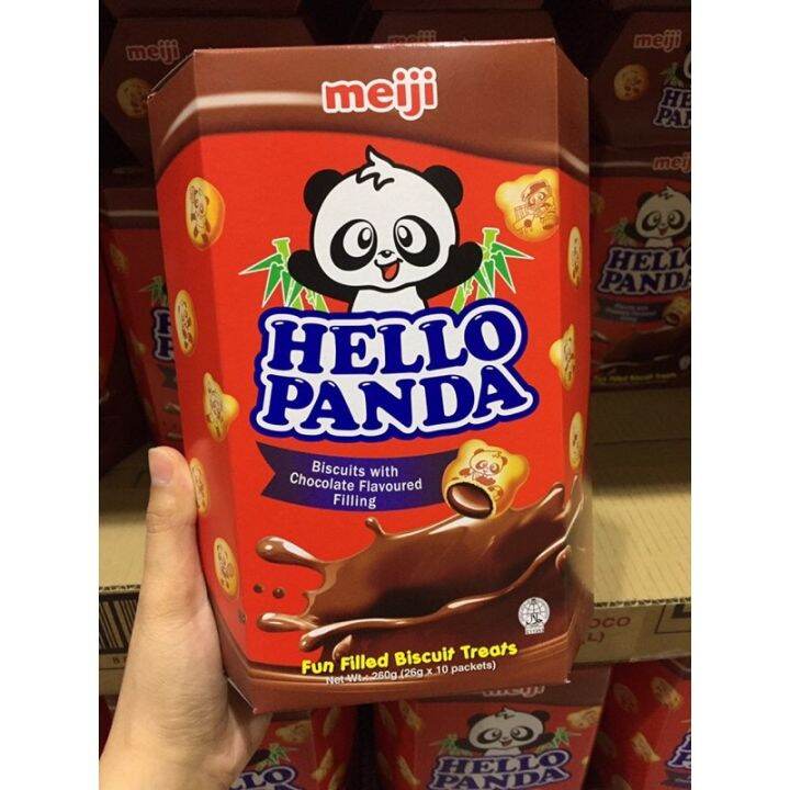 Meiji Hello Panda Biscuit Giant 10 packs × 26g (ChocolateMatcha ...