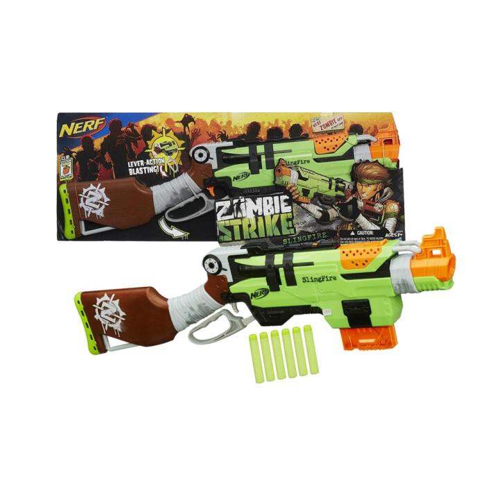 Nerf Zombie Strike SlingFire Blaster Original | Lazada Indonesia